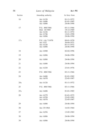 Courts of judicature act 1964 act 91 | PDF