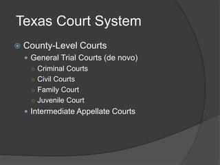 The Court System Federal and State | David Ford Avon Ct | PPTX | Law