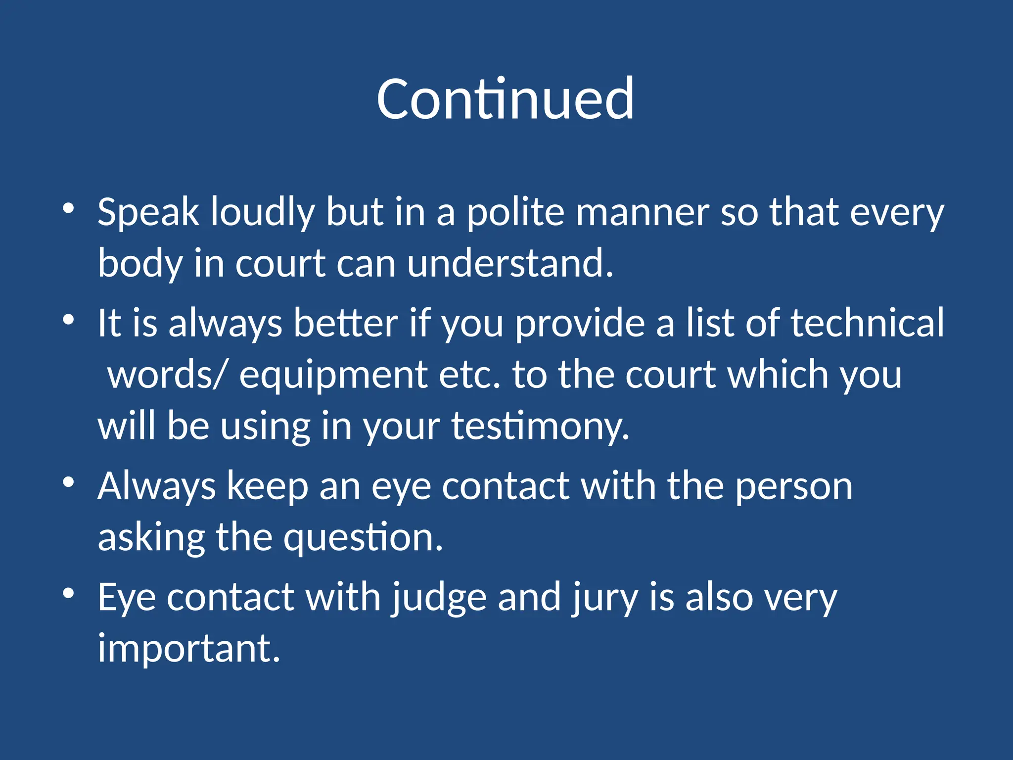 Court testimony & its impact on Forensics.pptx