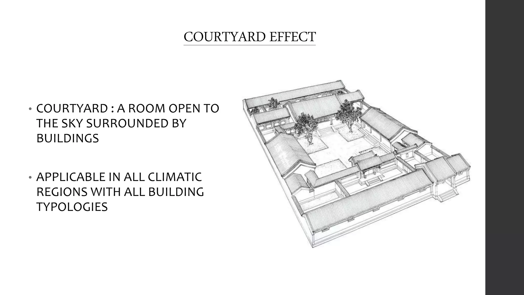Courtyard Effect (passive cooling technique) | PPTX