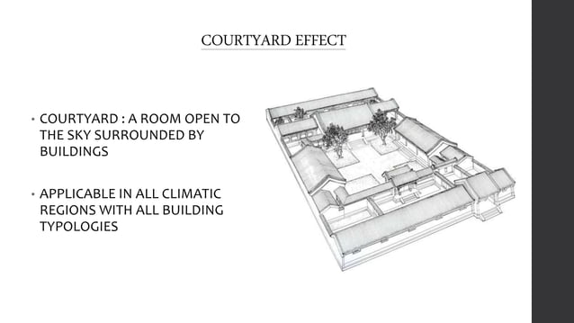 Courtyard Effect (passive cooling technique) | PPTX | Landscaping ...