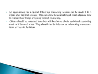 Couseling process | PPT