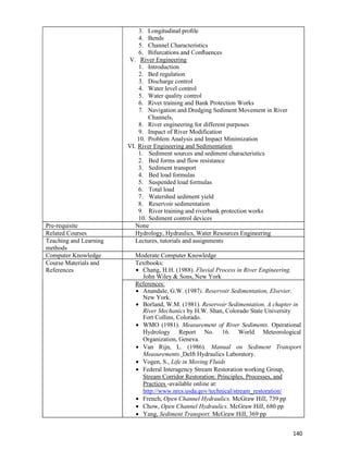 Couse Policy for River Engineering for.pdf | Civil Engineering Industry ...