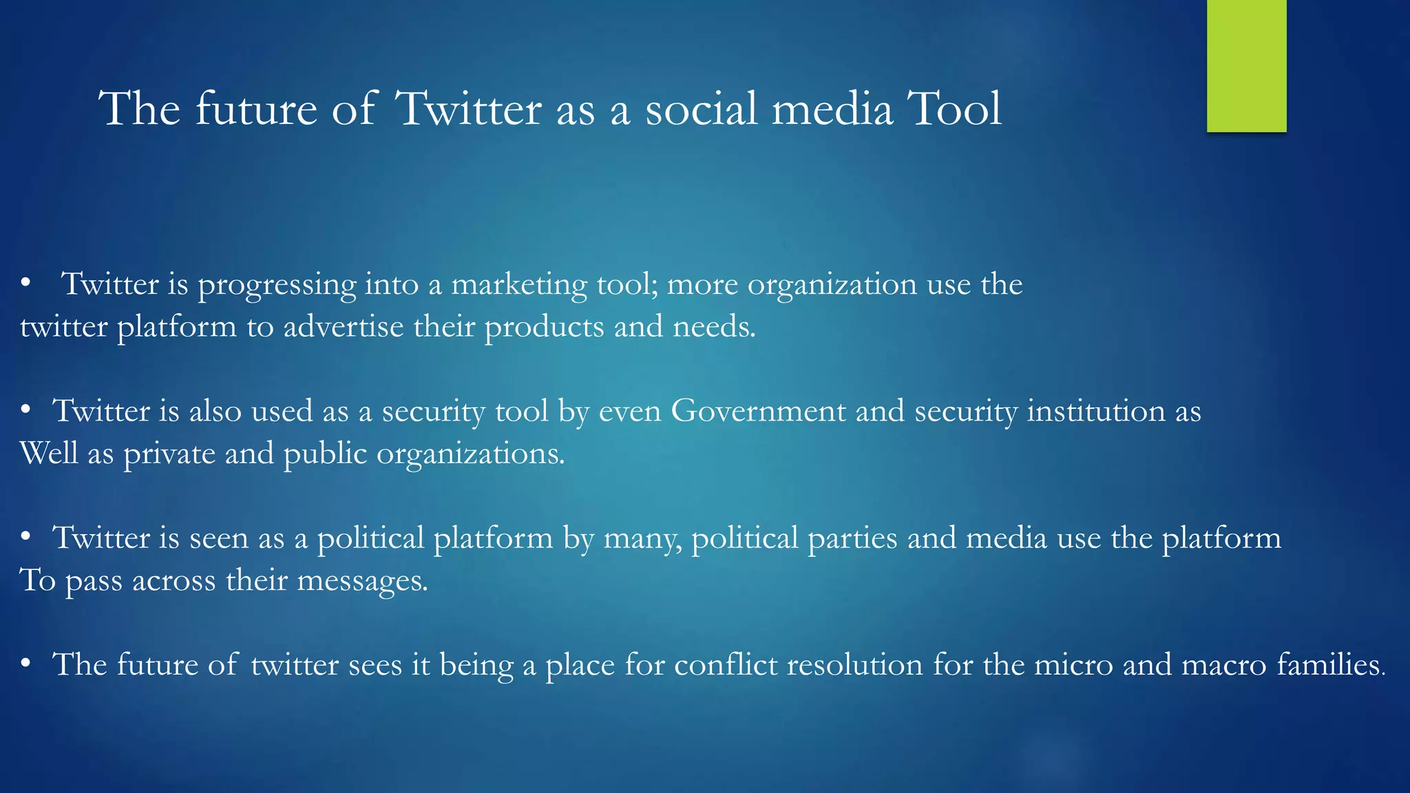 What is the future of Twitter | PPTX