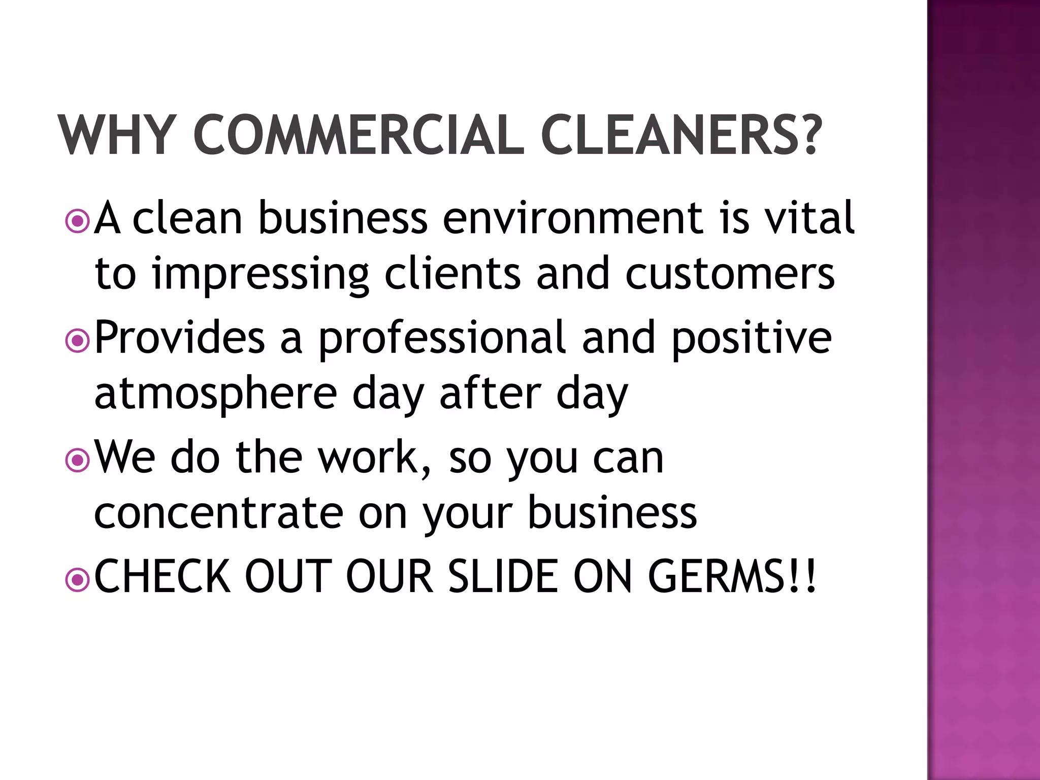 Cousins Cleaning | PPTX