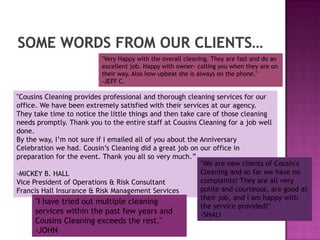 Cousins Cleaning | PPTX