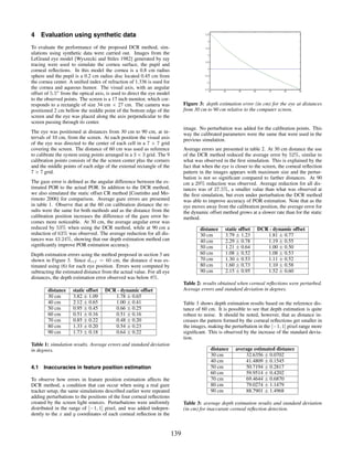 Coutinho A Depth Compensation Method For Cross Ratio Based Eye Tracking | PDF | Eye and Vision ...