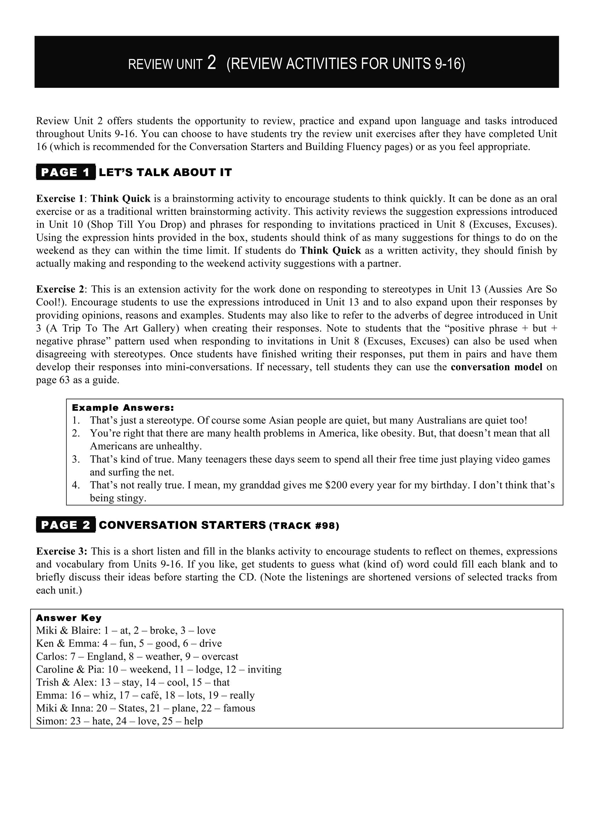 CONVERSATION 1-PART 2 | PDF