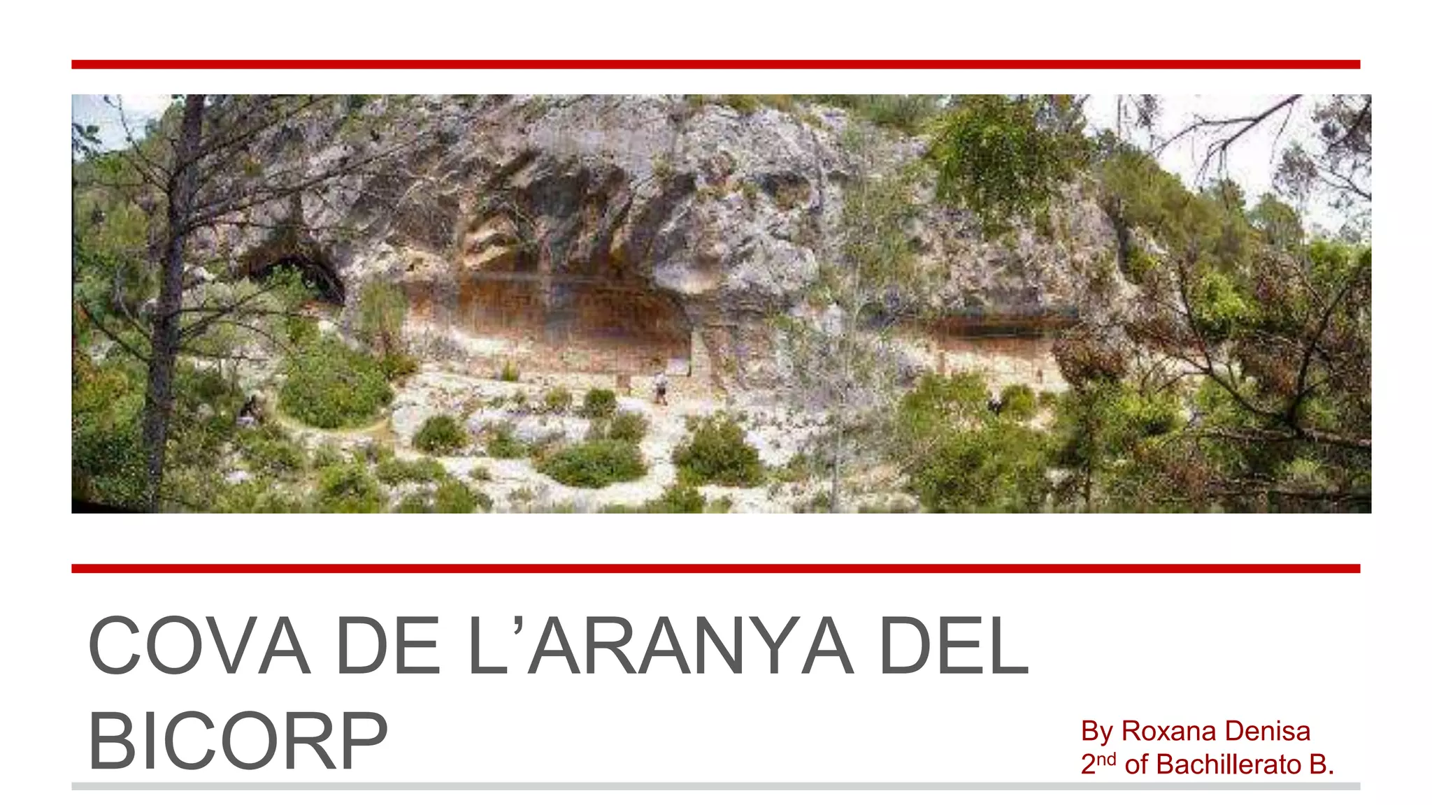 Cova de l'Aranya del Bicorp | PPTX