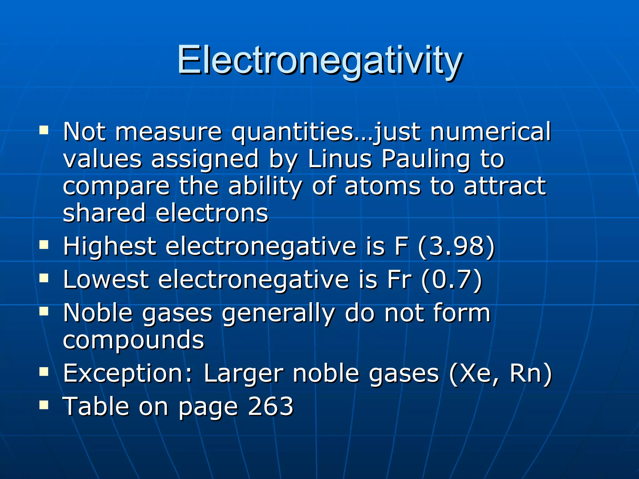 Covalent Electronegativity And Polarity Final | PPT
