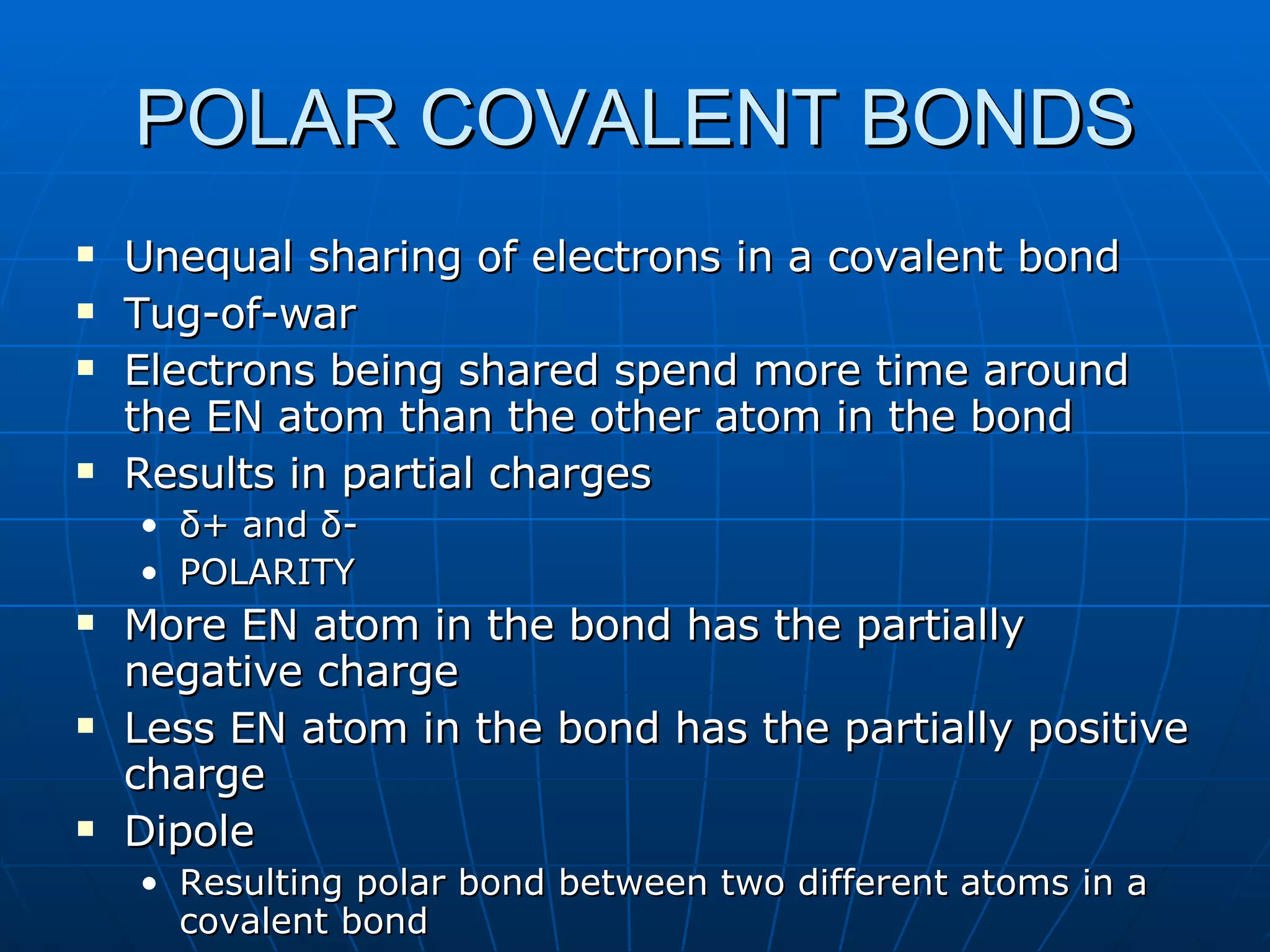 Covalent Electronegativity And Polarity Final | PPT