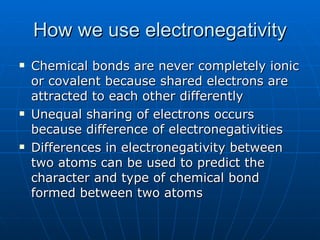 Covalent Electronegativity And Polarity Final | PPT
