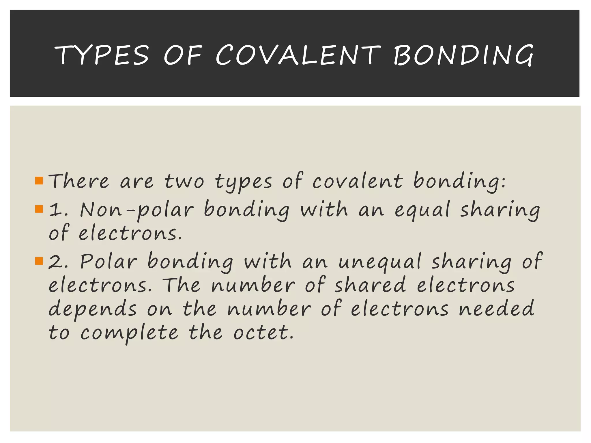 Covalent bond | PPTX