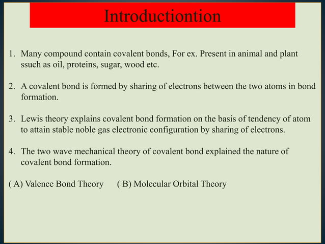 Covalent Bonding-1 , Basic concept of Covalent Bonding, Molecular ...