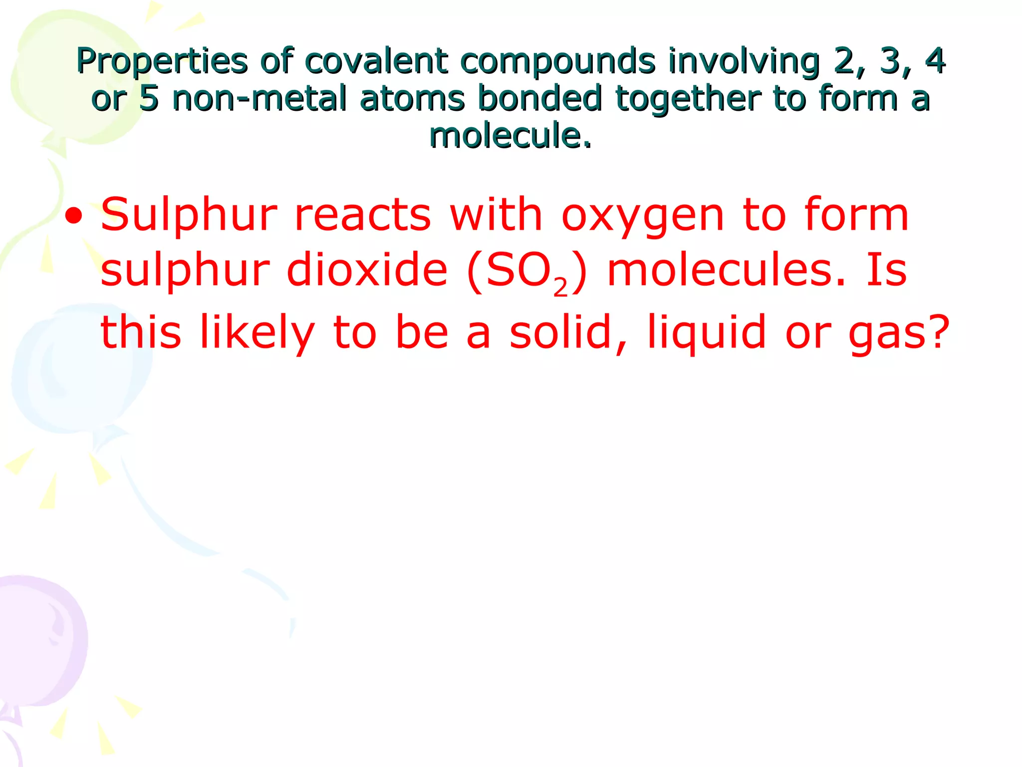 Covalent Bond | PPS
