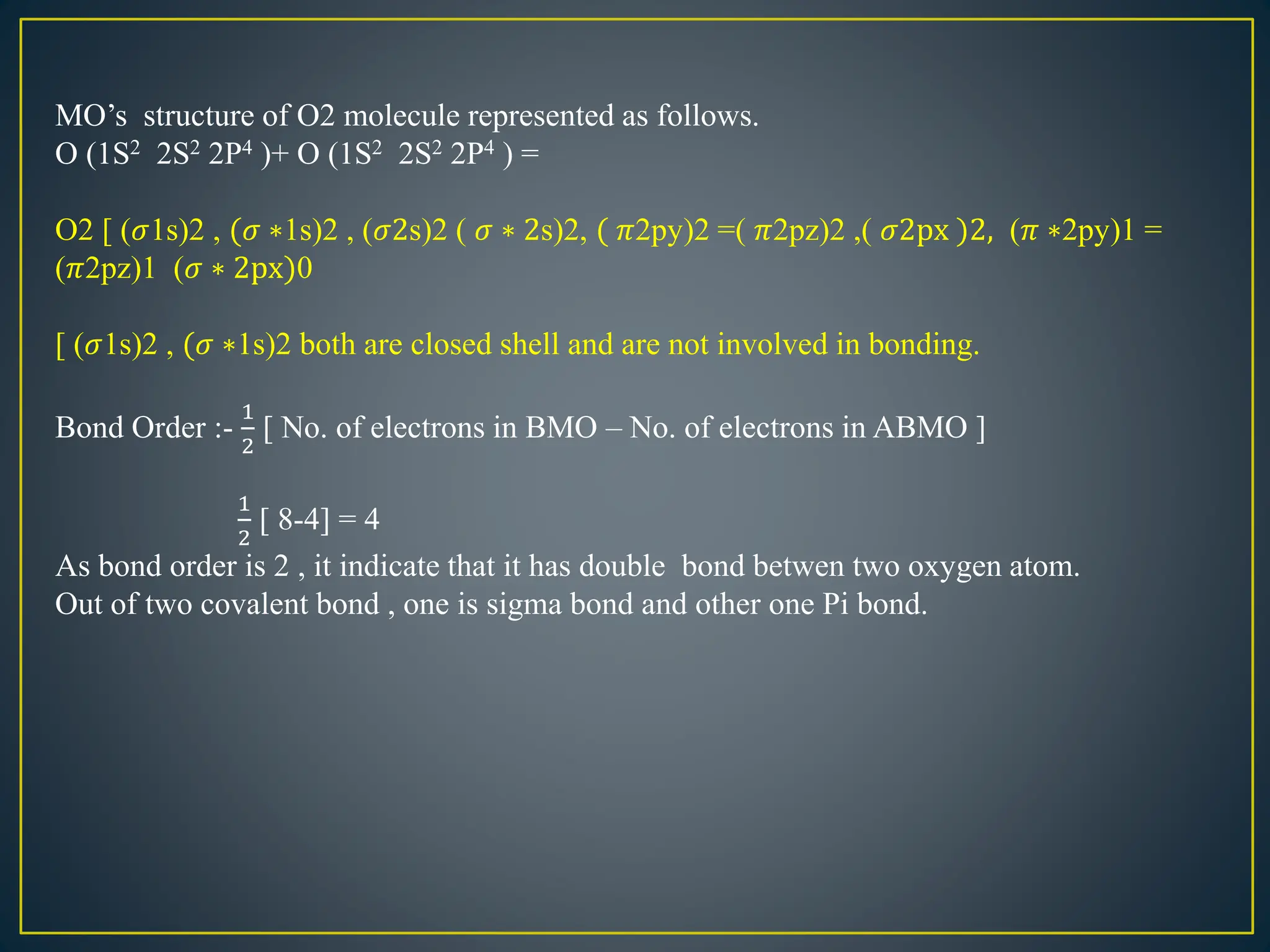 Covalent Bonding Part -2, Diagrams of Molecular Orbital Theory | PPT