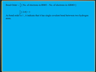 Covalent Bonding Part -2, Diagrams of Molecular Orbital Theory | PDF
