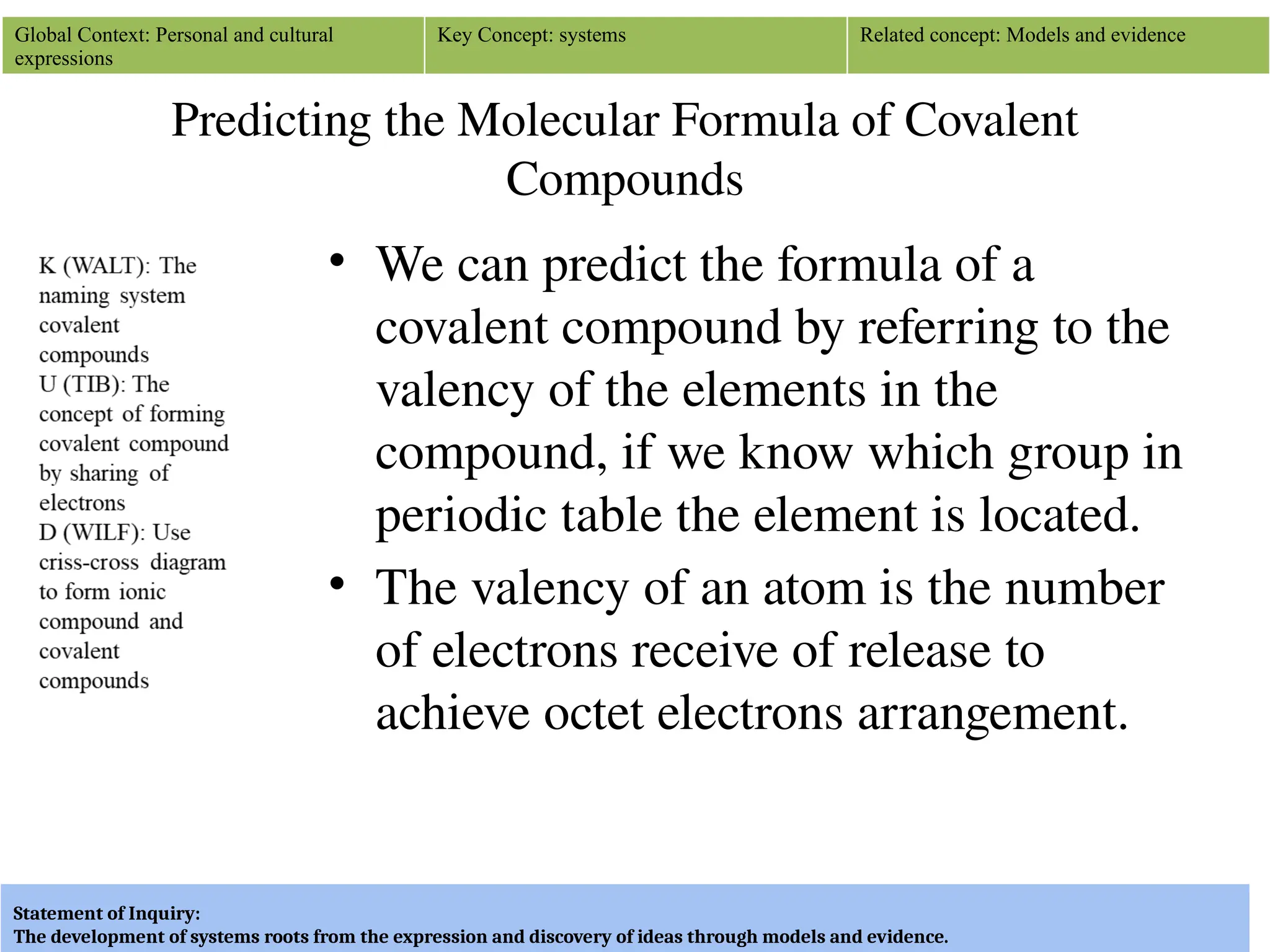 covalent bonding IGCSE chemistry, topic 4 | PPTX