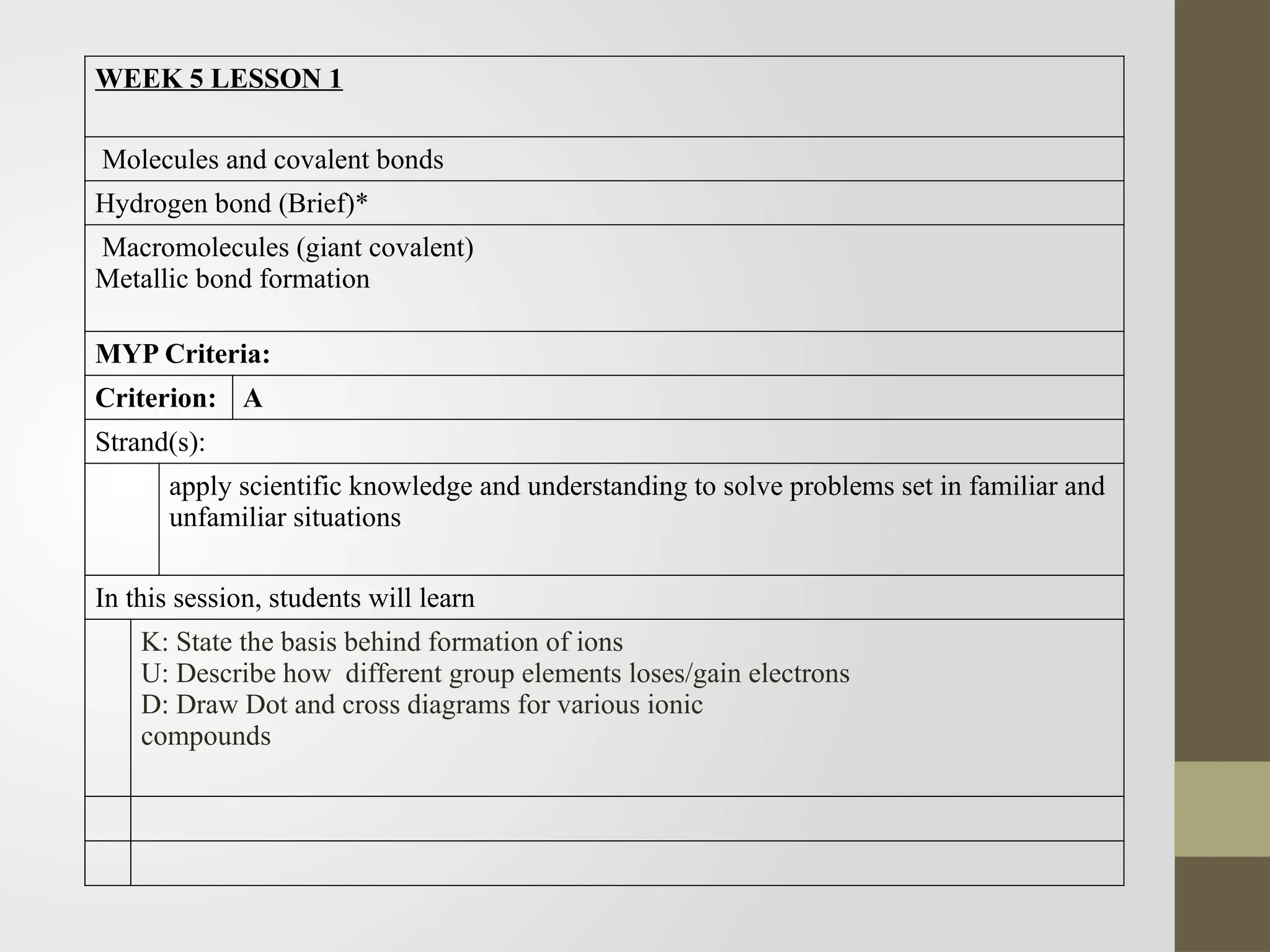covalent bonding IGCSE chemistry, topic 4 | PPTX