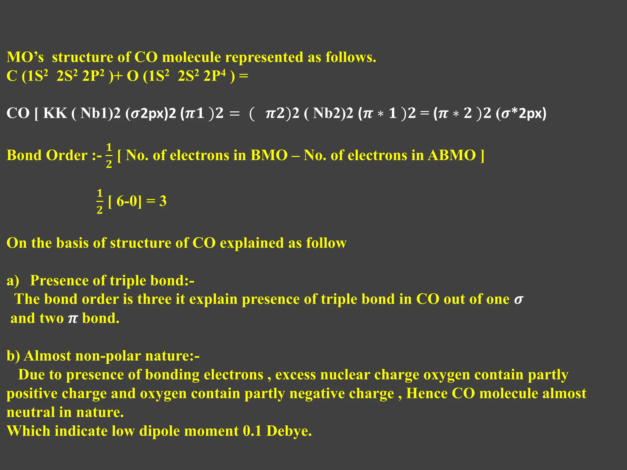 Covalent Bonding Part-3, This chapter for UG Students | PPT