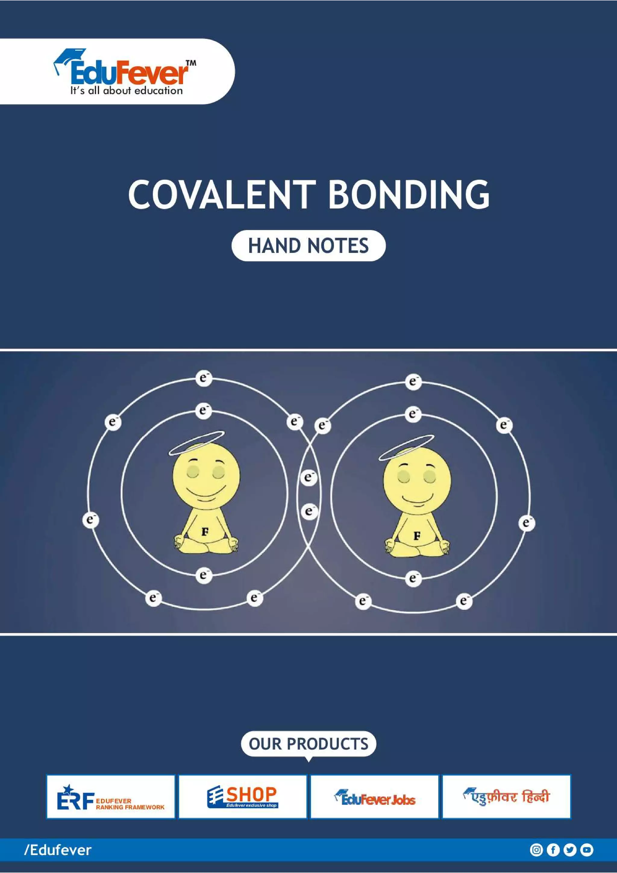 Covalent Bonding - Chemistry Handwritten Notes | PDF
