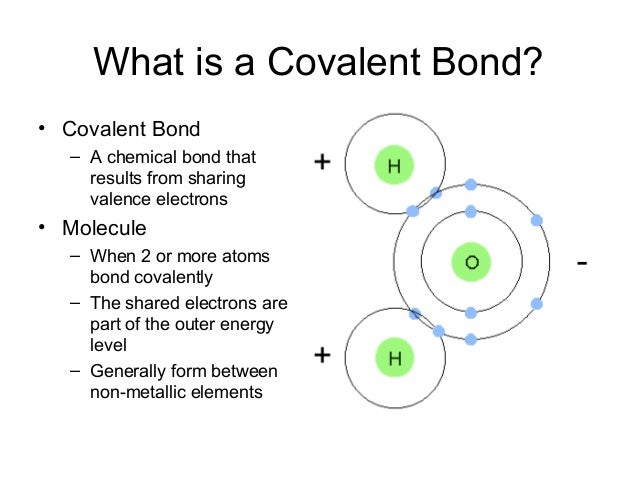 Covalent bonds
