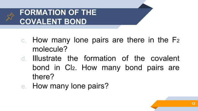 Covalent bonds and Lewis Structure | PPTX | Chemistry | Science