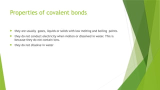 covalent bonds chemistry grade x covalent | PPTX