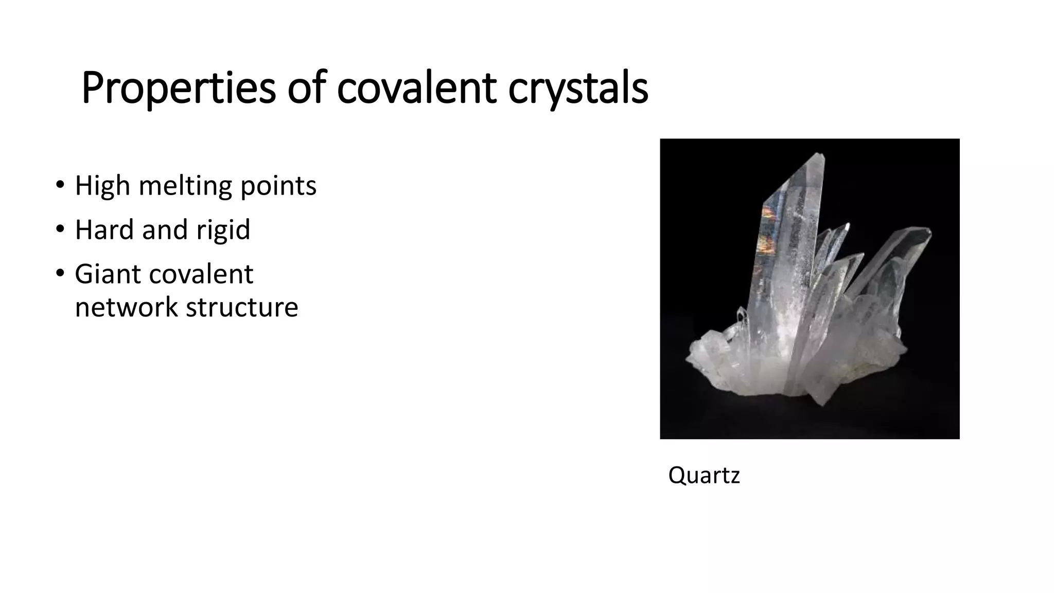 Covalent crystal | PPTX