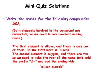 Covalent nomenclature | PPTX
