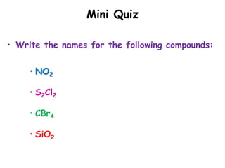 Covalent nomenclature | PPTX