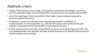 Covalent Organic Frameworks (COF) Linkers | TCI Chemicals | PPTX