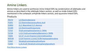 Covalent Organic Frameworks (COF) Linkers | TCI Chemicals | PPTX