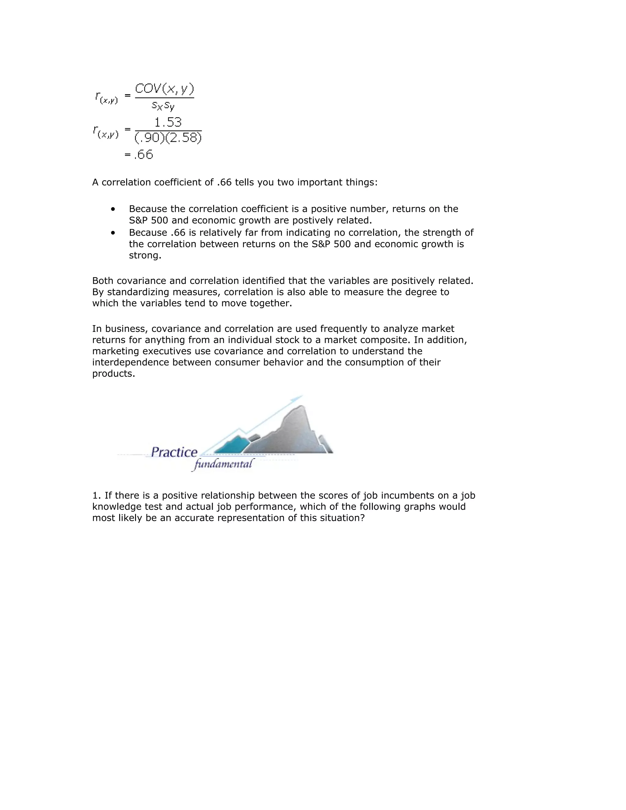 Covariance and correlation | DOC