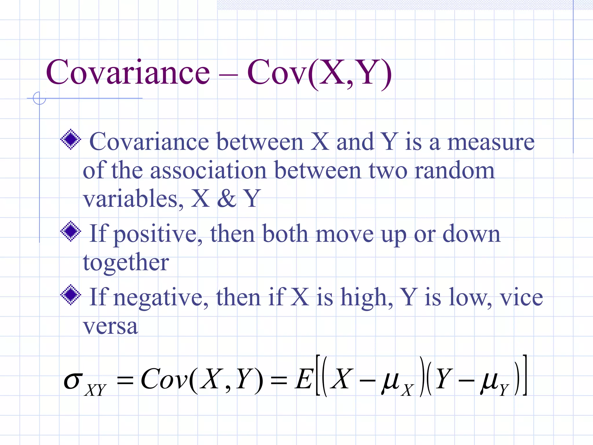 probability :- Covariance and correlation Faisalkhan2081@yahoo.com ...