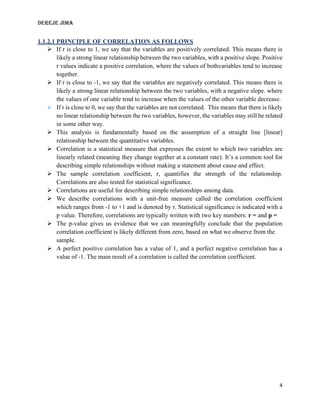 Covariance and correlation(Dereje JIMA) | PDF
