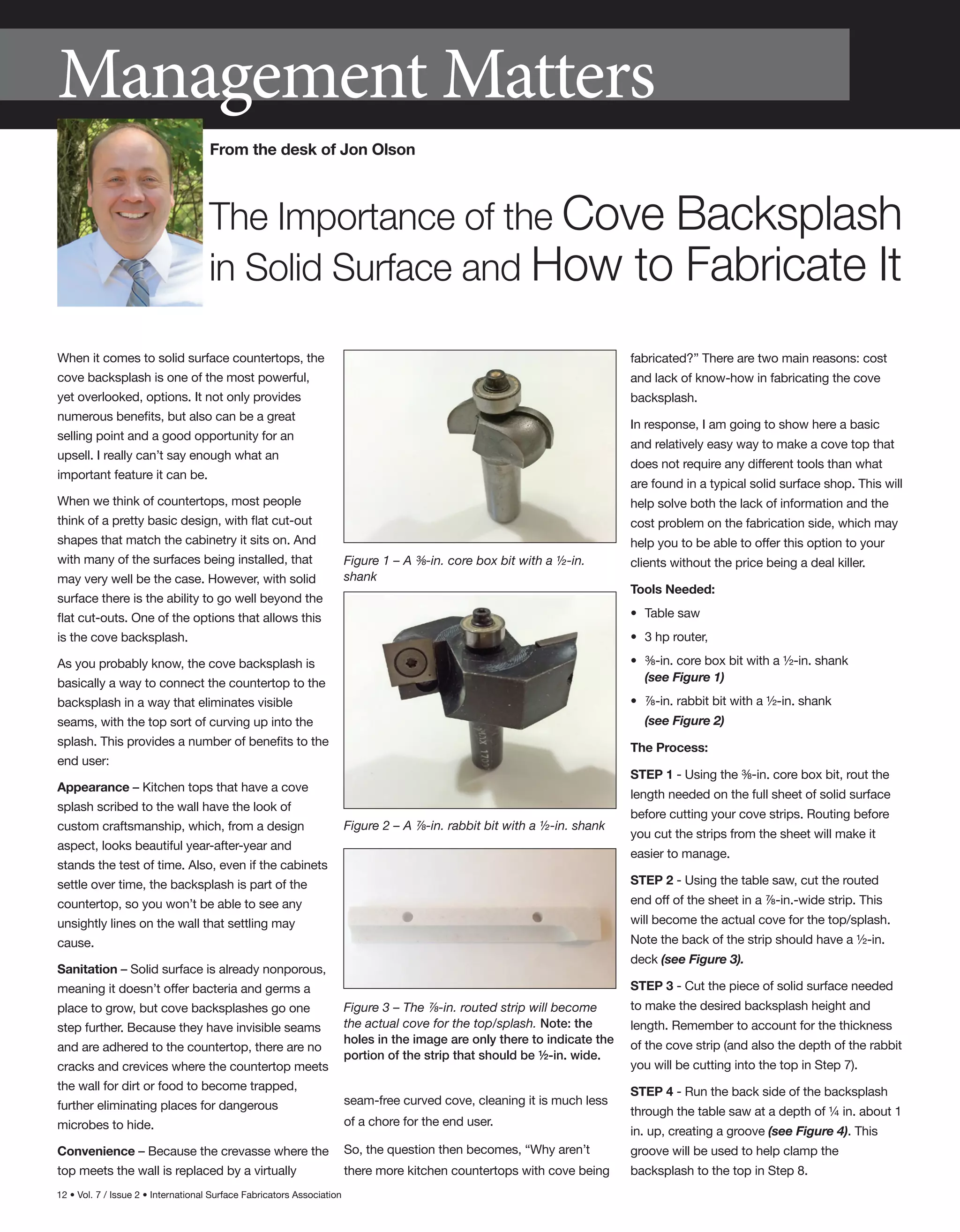 How to fabricate solid surface (corian) backsplash | PDF
