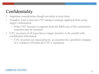 Intro to Corporate Venture Capital – Terms and Strategic Considerations ...