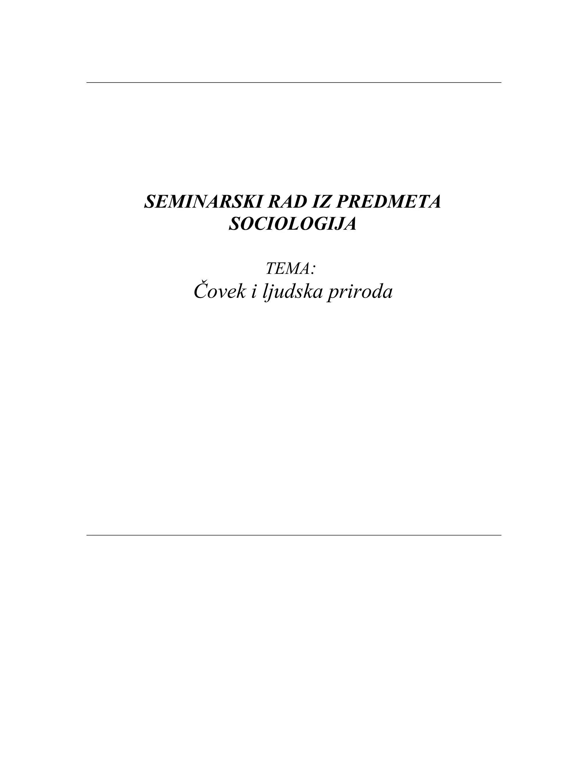 Covek i-ljudska-priroda | PDF