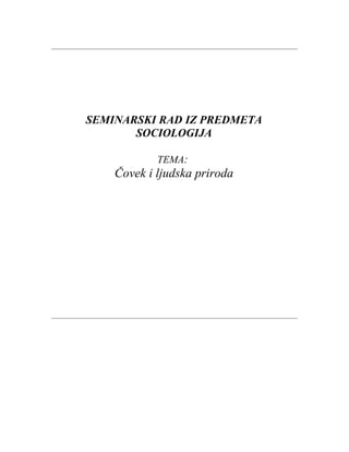 Covek i-ljudska-priroda | PDF