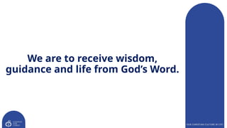 Covenant Orientation - Talk 4; Our Christian Culture in CFC_PPT.pptx