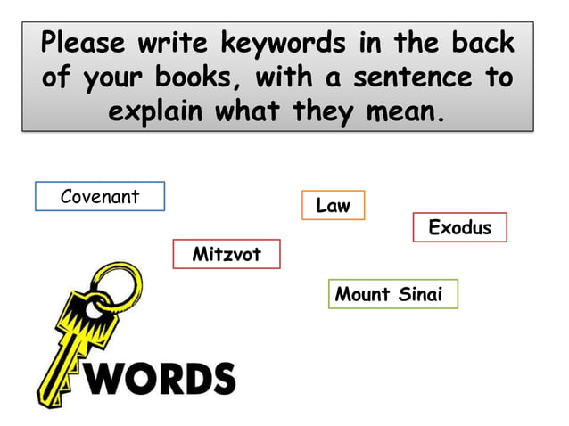 Covenants with moses 2010 | PPTX