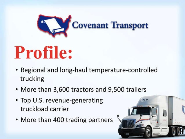 Business Success Story: Covenant Transport | PPTX