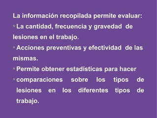 La norma COVENIN 747 “Registro, clasificación y estadística de lesiones ...