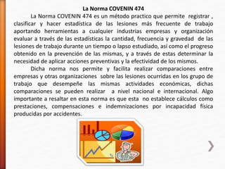norma Covenin 474 | PPTX