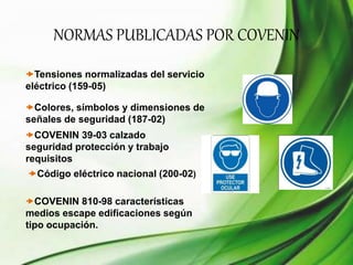 Covenin e higiene y seguridad industrial | PPTX
