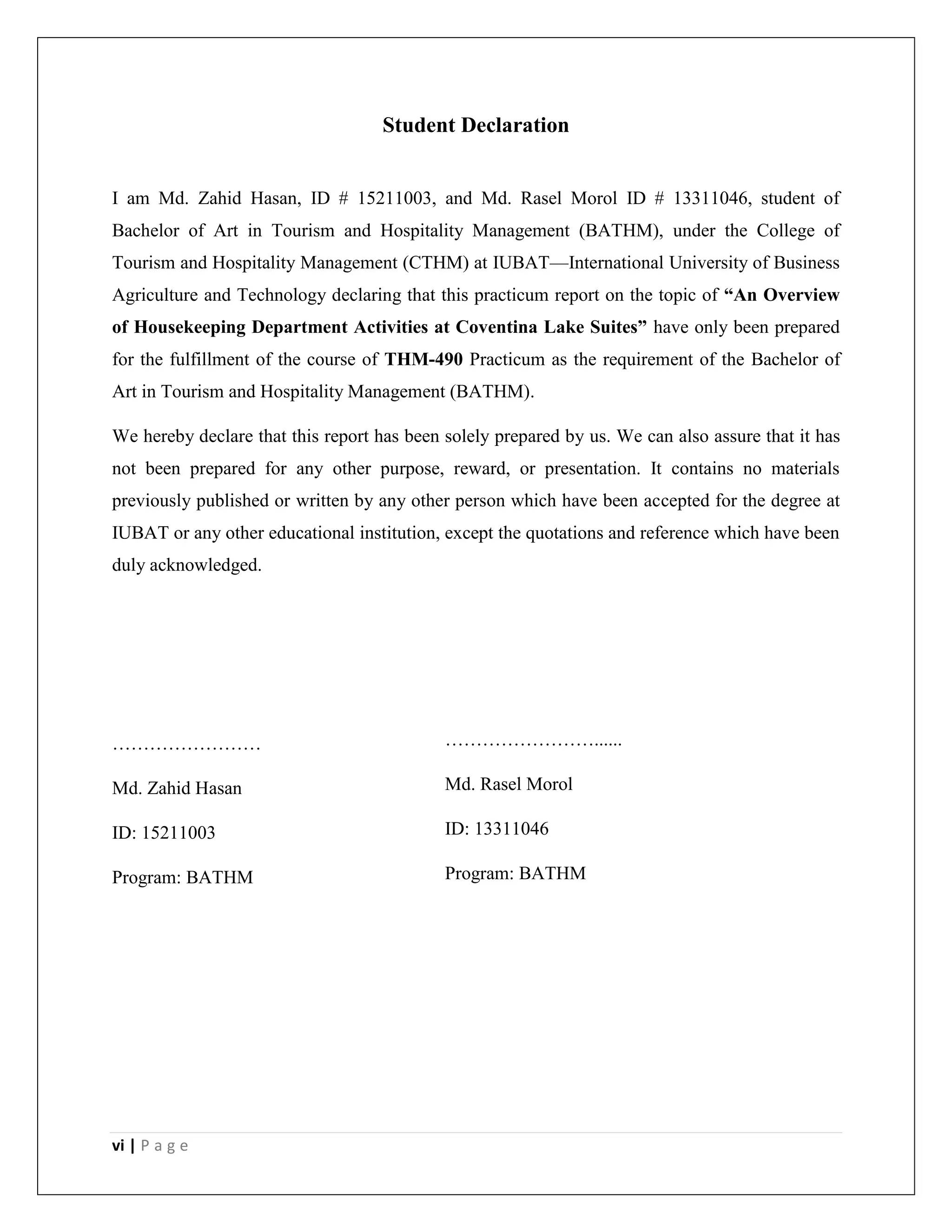 An overview of housekeeping department part 1 | PDF