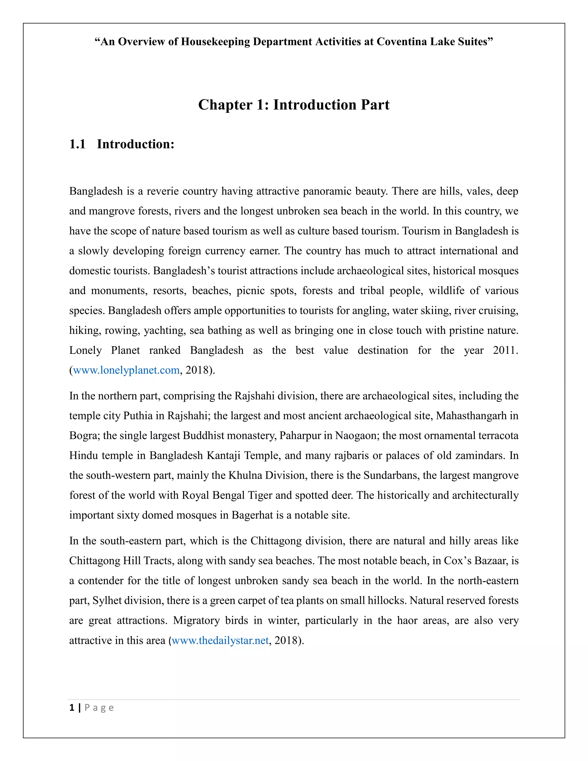 An overview of housekeeping department | PDF