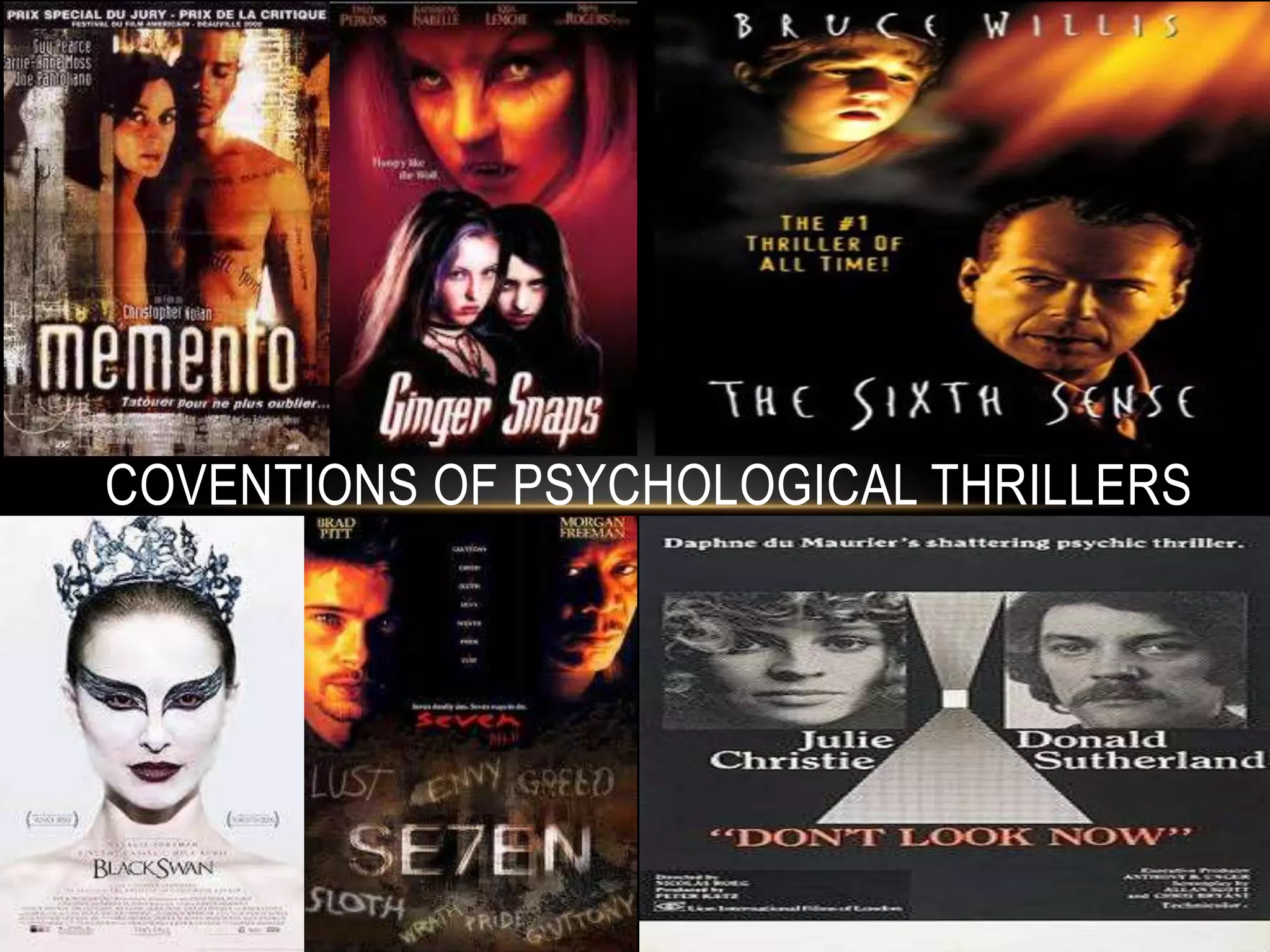 Coventions of psychological thrillers | PPTX
