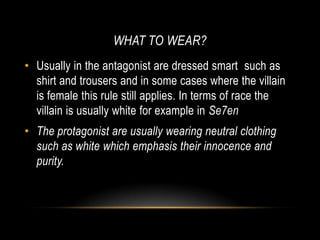 Coventions of psychological thrillers | PPTX | Musicals | Genres